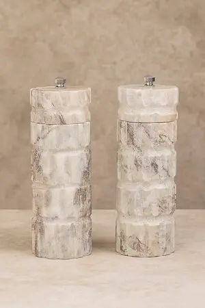 GAURI KOHLI Beatrix Marble Salt & Pepper Set