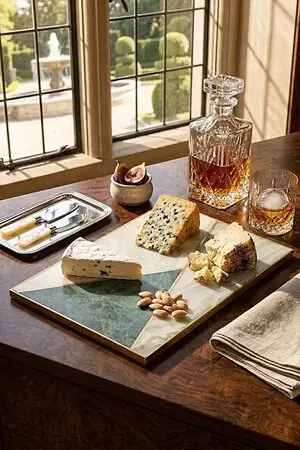 GAURI KOHLI Brno Marble Cheese Board
