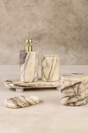GAURI KOHLI Tangier Marble Bath Set