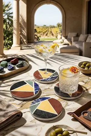 GAURI KOHLI Bennett Marble Coasters