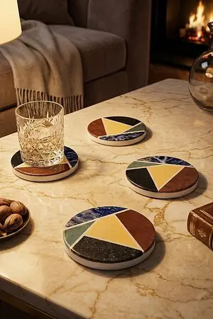 GAURI KOHLI Bennett Marble Coasters