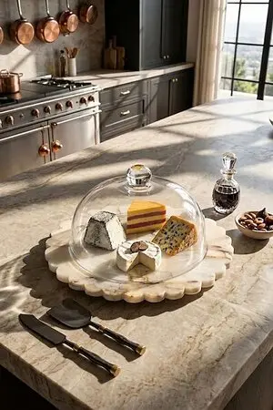GAURI KOHLI Kismet Marble Cloche Board