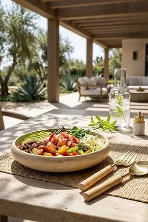 GAURI KOHLI Florence Salad Bowl And Servers