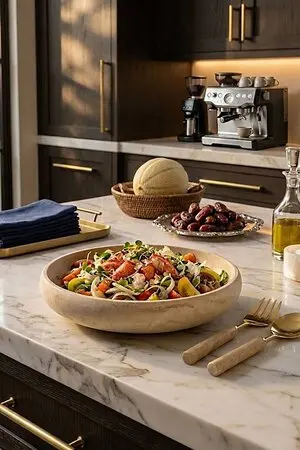 GAURI KOHLI Florence Salad Bowl And Servers