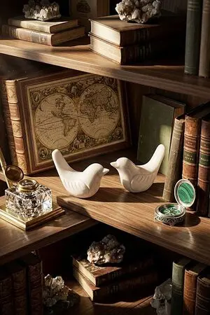 GAURI KOHLI Coco & Charlie Marble Bird Objects