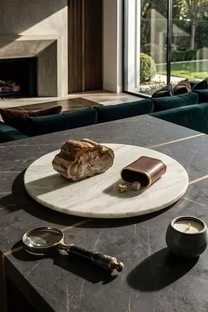 GAURI KOHLI Moonlight Onyx Tray