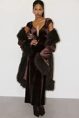 Only Hearts Selma Maxi Slip Dress - Chocolate