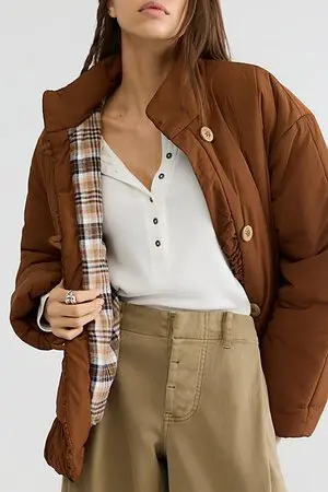 TACH Catania Quilted Jacket - Brown