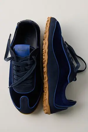 PALOMA BARCELO Ziva Velvet Sneakers - Navy