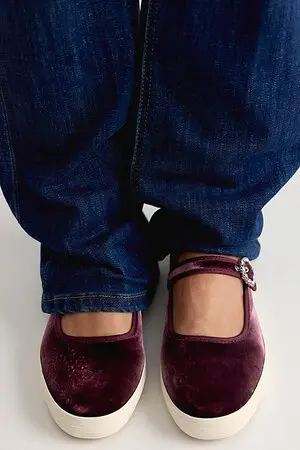 KEDS Maisie Velvet Mary Janes - Fig