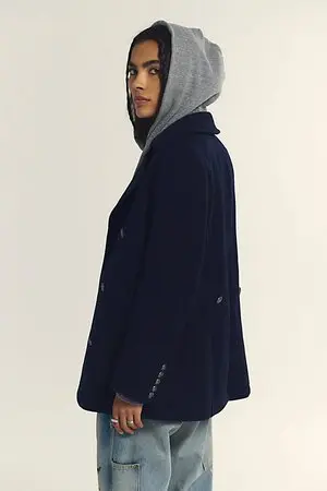 Free People Jorah Wool-blend Military Coat