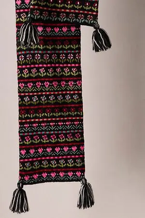 FRENCH KNOT Tulip Wool Scarf