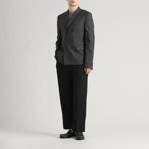 Dries Van Noten Bent Abstract Check Wool Blazer