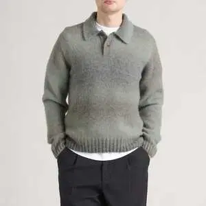 PALMES Alpaca Longsleeve Knit Polo