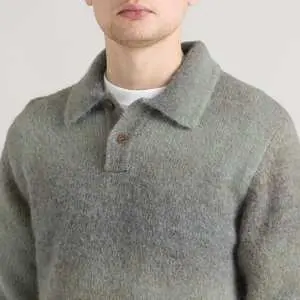 PALMES Alpaca Longsleeve Knit Polo