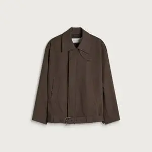Dries Van Noten Varrick Double Faced Cotton Jacket - Mud