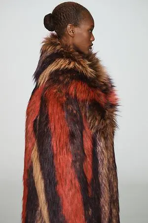 AZALEA WANG Esmara Faux Fur Coat Jacket