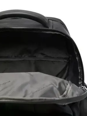 PIQUADRO Urban Logo-embossed Leather Backpack