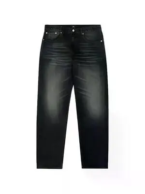 PATTA Whiskered Logo-patch Jeans - Black