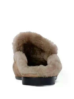 BLACK SUEDE STUDIO Theo Suede Flat Mules