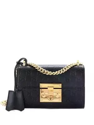Gucci Padlock Shoulder Bag Guccissima Leather Small Crossbody Bag