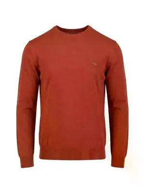 HARMONT & BLAINE Logo-embroidered Crew-neck Sweater - Red