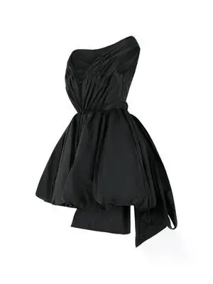 Blumarine Ruffled Balloon-hem Asymmetric Dress