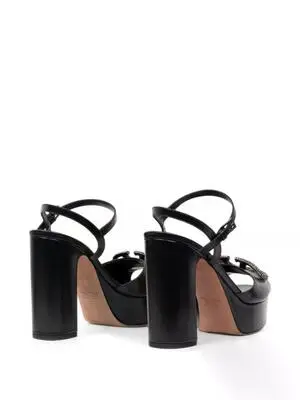 Valentino Garavani Vlogo Signature Crystal-embellished Platform Sandals