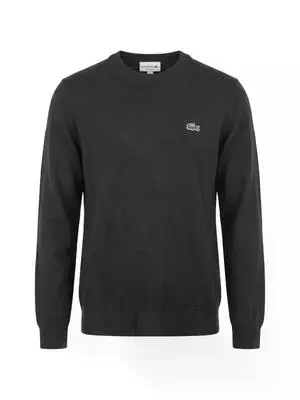 Lacoste Logo-patch Crew-neck Sweater - Grey