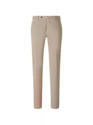 PT TORINO Logo-plaque Slim-fit Trousers - Neutrals