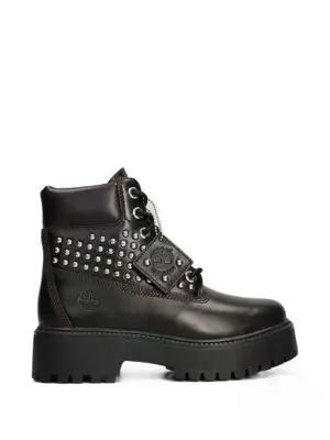Timberland Stone Street Stud-embellished Platform Combat Boots