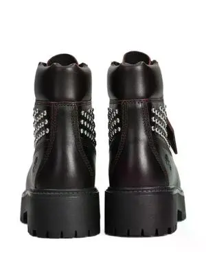 Timberland Stone Street Stud-embellished Platform Combat Boots