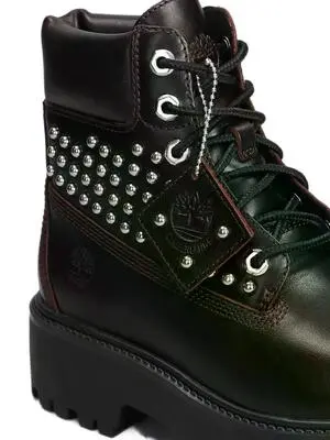 Timberland Stone Street Stud-embellished Platform Combat Boots