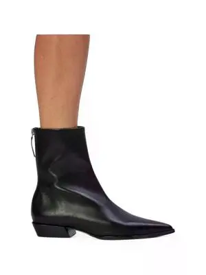 BLACK SUEDE STUDIO Esme Pointed-toe Ankle Boots