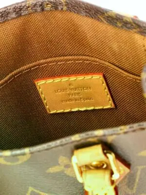 LOUIS VUITTON Petit Sac Plat Bag Monogram Canvas Crossbody Bag