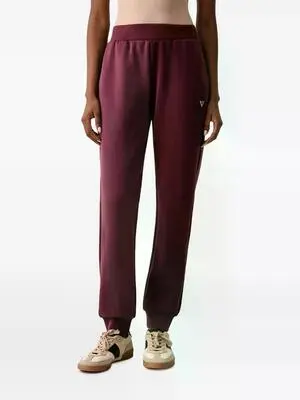 Guess Logo-plaque Track Pants - Red