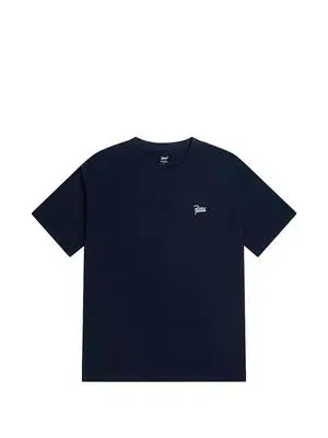 PATTA Waffle-knit Logo-embroidered T-shirt - Blue
