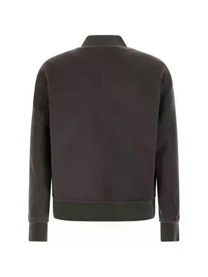 LOW BRAND Zip-up Wool Bomber Jacket