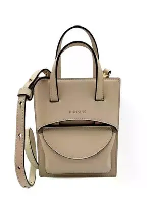 HIDESINS S Pocket Premier Logo-print Leather Shoulder Bag
