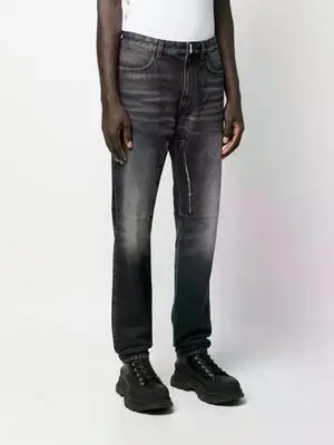 Givenchy Stonewashed Straight-leg Jeans