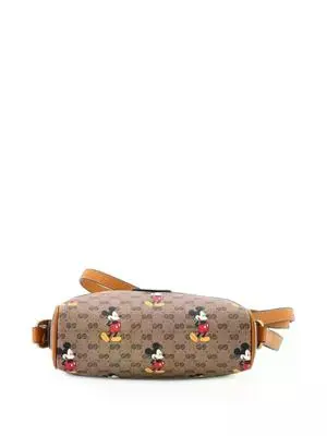 Gucci Disney Mickey Mouse Shoulder Bag Printed Mini Gg Coated Canvas Mini Crossbody Bag