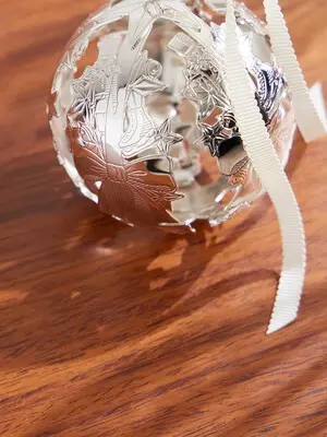Christofle Sous Le Sapin -plated Christmas Ornament - Silver
