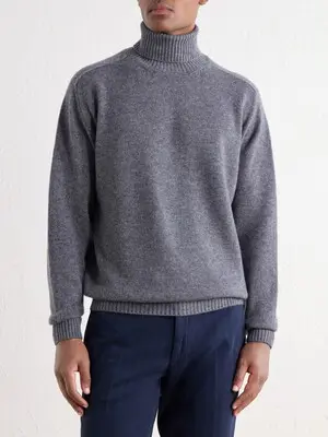 Boglioli Virgin Wool And Cashmere-blend Rollneck Sweater