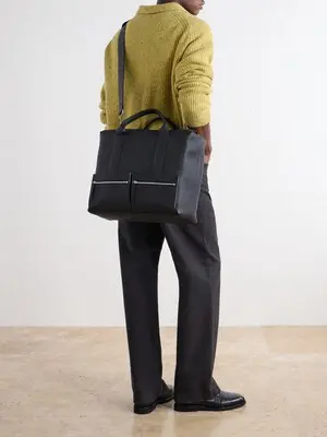 METIER Racer 40 Pebble-grain Leather Tote Bag