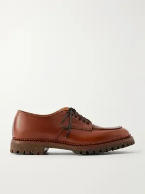YUKETEN Wadaken Leather Derby Shoes - Brown