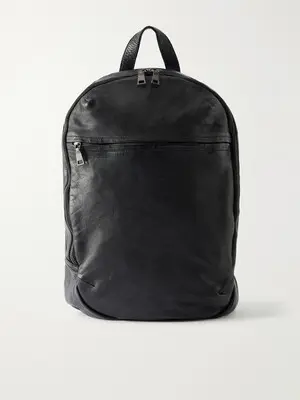 Officine Creative Recruit/19 Full-grain Leather Backpack - Black