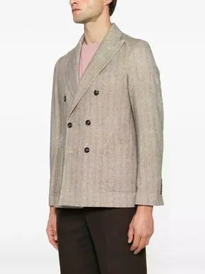 CIRCOLO 1901 Double-breasted Herringbone Blazer