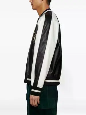 Givenchy Varsity Jacket In Nappa Leather With Chandelier And Snake Embroideries