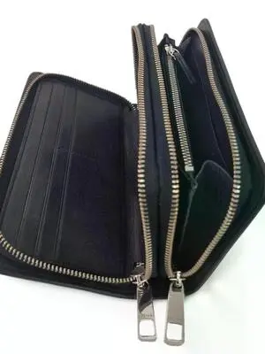 Orciani Zip-around Leather Wallet