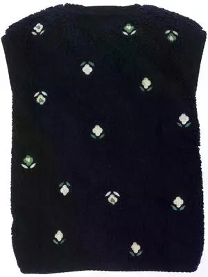 Maison Labiche Loing Floral Fleece Gilet